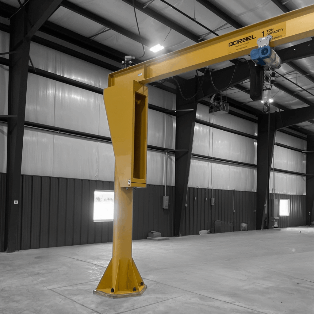 Free Standing Jib Cranes 1 Ton & 3 Ton (#35466-72) - G.W. Becker, Inc